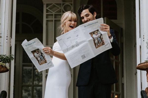 Everything you need to know to print your own wedding newspaper ...